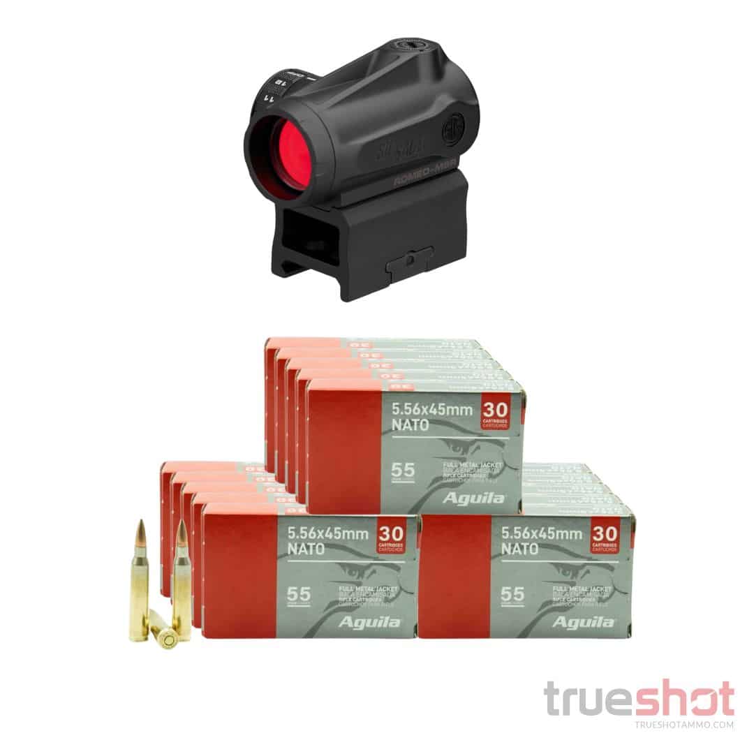 Bundle Deal: Sig Sauer - Romeo MSR Compact Red Dot Sight and 300 Round ...