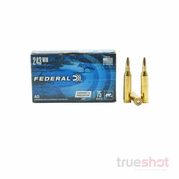 Federal - Varmint & Predator - 243 Win - 75 Grain - JHP – True Shot Ammo