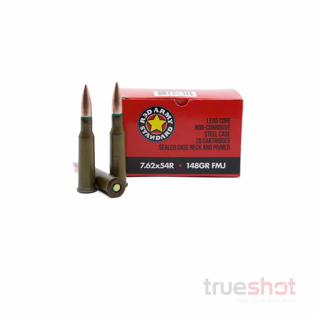 Red Army Standard - 7.62x54R- 148 Grain - FMJ - Steel Case – True Shot Ammo