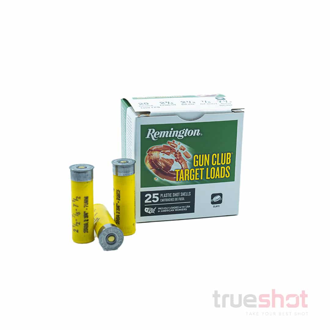 Remington - Gun Club Target Loads - 20 Gauge - #7.5 Shot - 2.75" - 7/8 ...