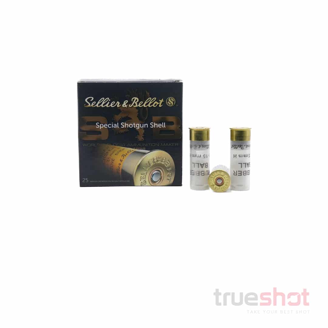 Sellier & Bellot - 12 Gauge - 2 Rubber Balls - 2.75" - 1/8 Oz. - 919 F ...