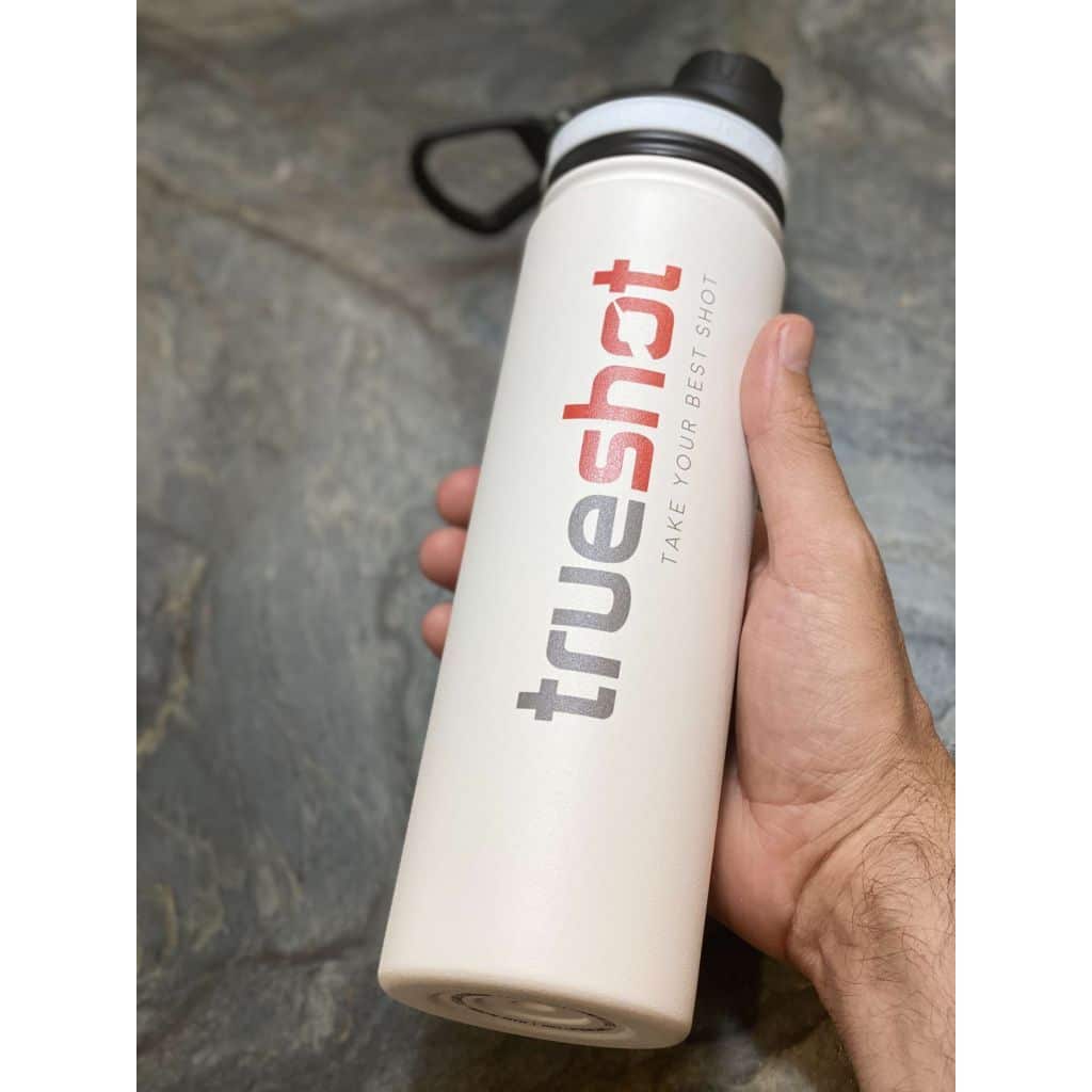 True Shot - Water Bottle - 22oz. - White – True Shot Ammo